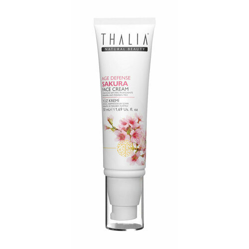 THALIA NATURAL BEAUTY Sakura Age-Defense Face Cream Крем антивозрастной для лица с экстрактом сакуры, 50 мл