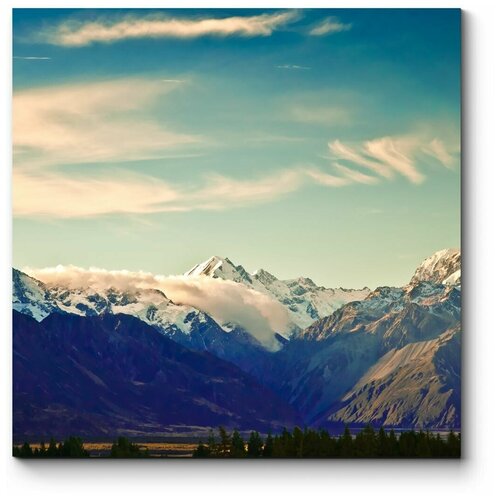 Модульная картина Горы Новой Зеландии 90x90