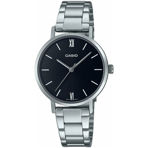 Наручные часы CASIO Collection LTP-VT02D-1A, серебряный, черный