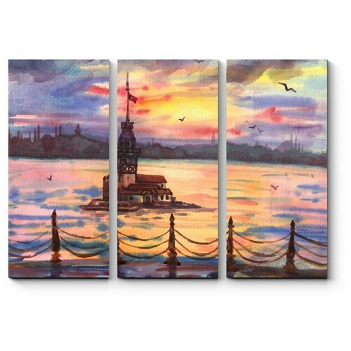 Модульная картина Девичья башня, Стамбул 80x57