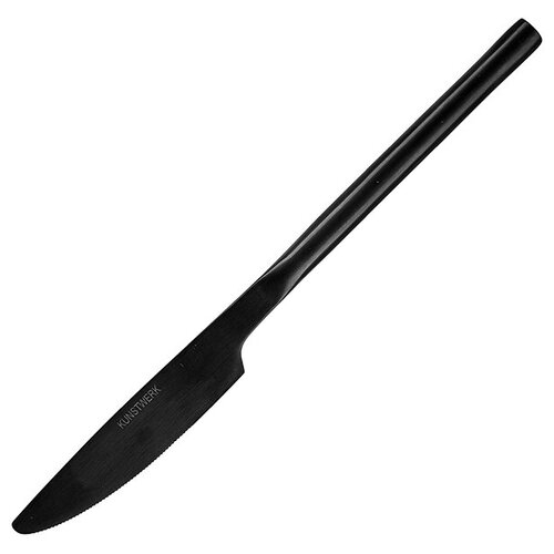 Нож столовый Kunstwerk Саппоро бэйсик 220/85х18мм, нерж. сталь, черный