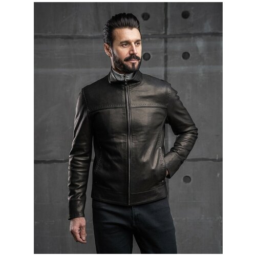 Кожаная куртка Sartori Dodici, размер 3XL, черный