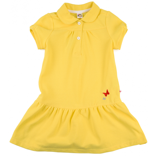 Платье Mini Maxi, размер 104, желтый, белый