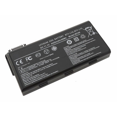 Аккумуляторная батарея для ноутбука MSI MSI GT783 (4400mAh)