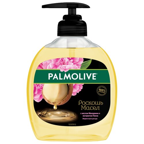 Palmolive Мыло жидкое Роскошь масел с маслом макадамии и экстрактом пиона пион, 300 мл, 336 г