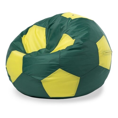 Набор чехлов Пуффбери для кресла-мешка "Мяч" размер XXL, 2 шт., зеленый/желтый, 2 шт.