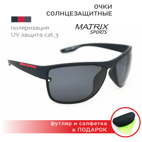 Солнцезащитные очки Matrix, серый, синий