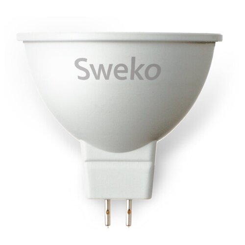 Лампа светодиодная Sweko 38398, GU5.3, MR16, 5 Вт, 3000 К