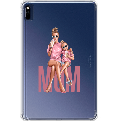 Противоударный силиконовый чехол для планшета Huawei MatePad 10.4 Lovely mom