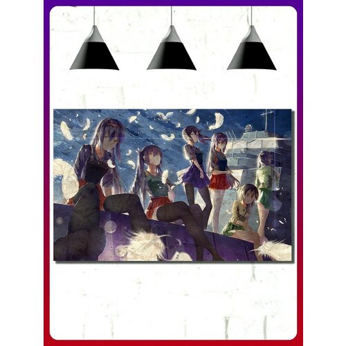 Картина интерьерная, на рельефной доске ОСП, аниме флотская коллекция - 3096