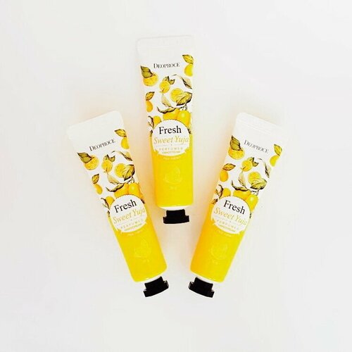 DEOPROCE Крем для рук парфюмированный с цитроном Honey Yuja Perfumed Hand Cream 50 мл 3 штуки