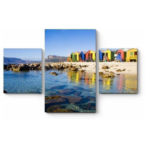 Модульная картина Пустынный пляж, Кейптаун 90x59