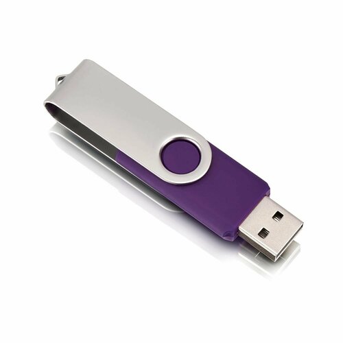 USB флешка, USB flash-накопитель, Флешка Twist, 128 МB, фиолетовый, арт. F01 USB 2.0 30шт
