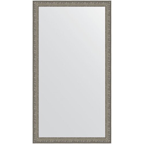 Зеркало Evoform Definite 134х74 BY 3296 в багетной раме - Виньетка состаренное серебро 56 мм