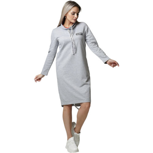 Платье Elena Tex, размер 56, серый