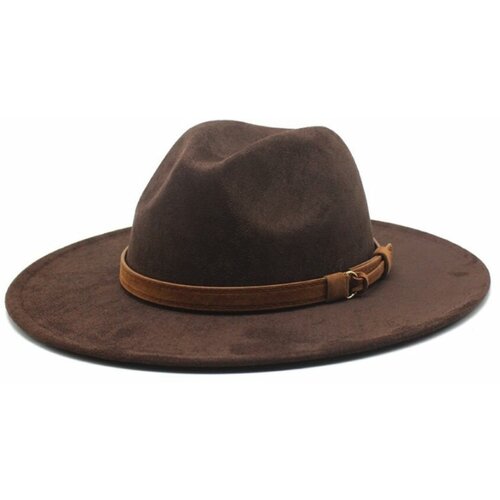 Шляпа , размер 56, коричневый