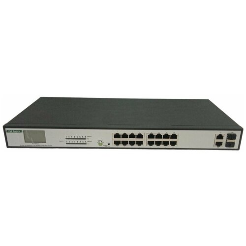 Коммутатор HTV-POE3016 16 портовый 10/100 мбит/с PoE +2 порта 10/100/1000 мбит/с