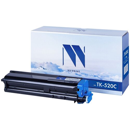 Картридж NV Print TK-520С для Kyocera, 4000 стр, голубой