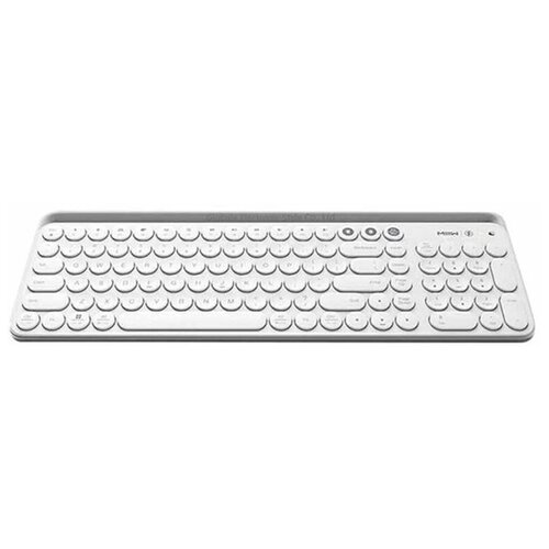 Беспроводная клавиатура Xiaomi MIIIW Dual Mode Keyboard White Bluetooth белый/серый, английская, 1 шт.