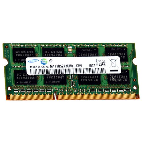 Оперативная память Samsung 8 ГБ DDR3 1333 МГц SODIMM CL9 M471B1G73BH0-CH9