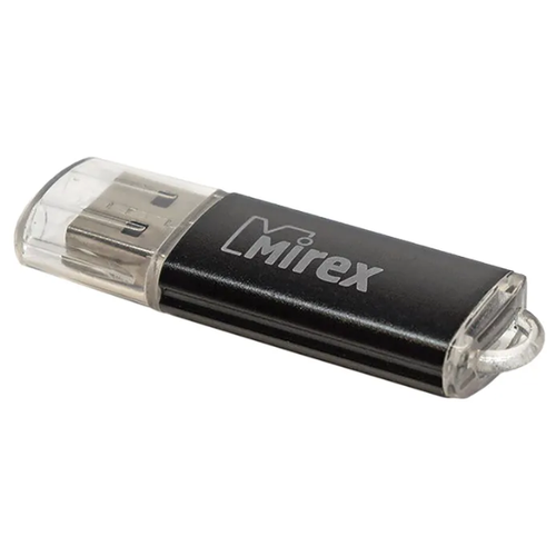 Флешка Mirex UNIT BLACK, 64 Гб, USB2.0, чт до 25 Мб/с, зап до 15 Мб/с, черная