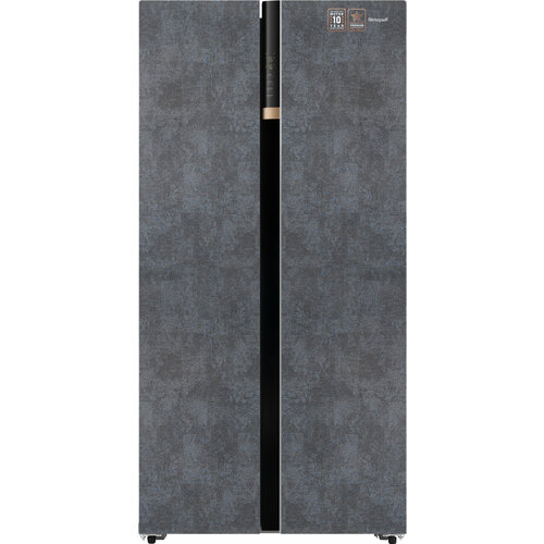 Отдельностоящий холодильник с инвертором Weissgauff Wsbs 590 NoFrost Inverter Premium Rock Glass