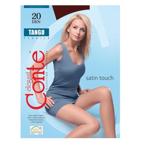 Колготки Conte elegant Tango, 20 den, размер 3, коричневый, бежевый