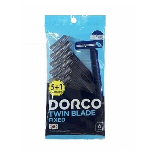 - Станки одноразовые Dorco TW Blade Fix TD708DB-6P 2 лезвия 6 шт