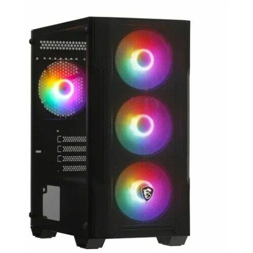 Корпус MSI MAG FORGE M100A Mini-Tower, MATX, 1xUSB 3.0, 2xUSB 2.0, 4x120mm Auto RGB Fan, Acrylic Window, Brown Box