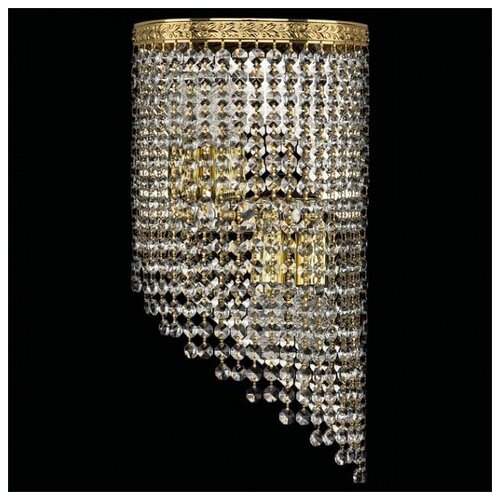 Настенный светильник Bohemia Ivele Crystal 83401BR/20IV-43 G R, E14, 160 Вт, кол-во ламп: 4 шт., цвет арматуры: золотой
