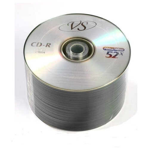 Оптический диск CD-R VS 700Mb, 52x, bulk, 50шт.