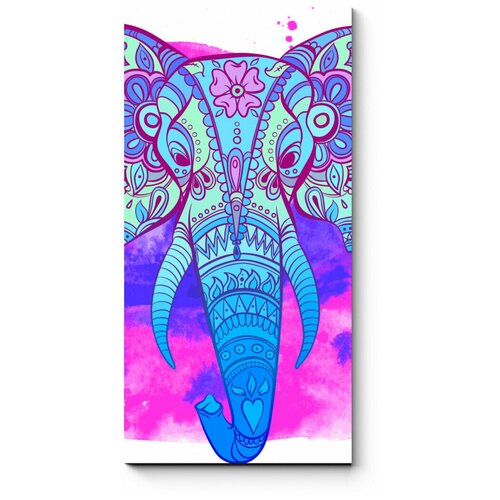 Модульная картина Индийский арт слон 30x60