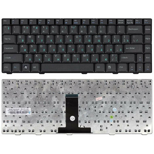 Клавиатура для ноутбука Asus 04GNEP1KRU00 черная, версия 1