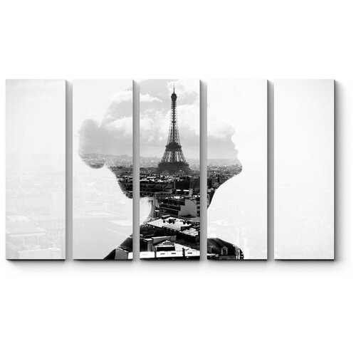 Модульная картина Очарование Парижем 110x66