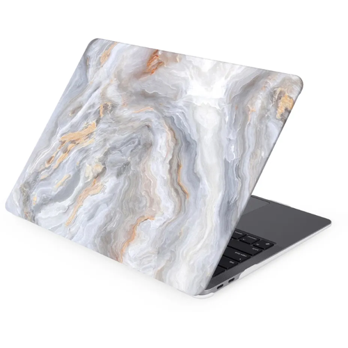 Чехол накладка на Apple MacBook Pro 14" 2023 (M2 Pro 2023) Светло серый Мрамор