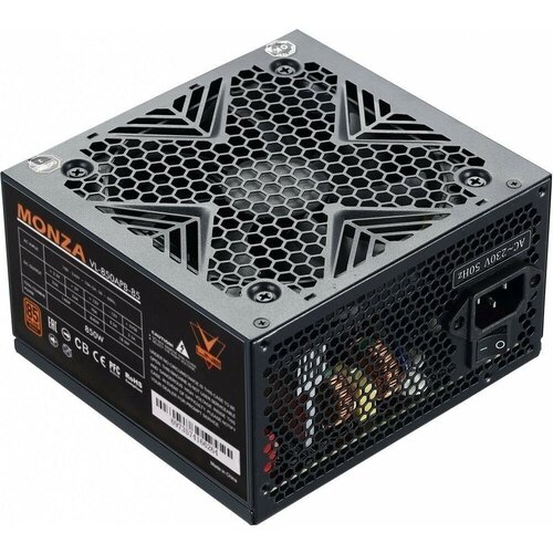 Блок питания Formula ATX 850W MONZA VL-850APB-85 80+ bronze (24+4+4pin) APFC 120mm fan 7xSATA RTL