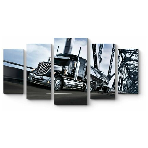 Модульная картина Фура на мосту100x55