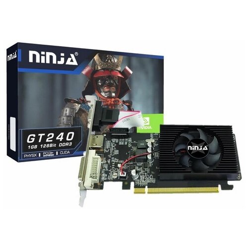 Видеокарта Ninja GT240 PCIE (96SP) 1G 128BIT DDR3 (DVI/HDMI/CRT)