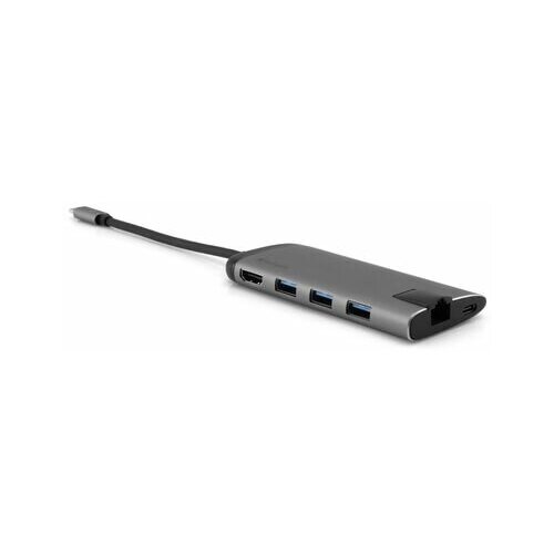 Многопортовый разветвитель Verbatim USB-C USB 3.0/HDMI/Gigabit Ethernet/SD/microSD