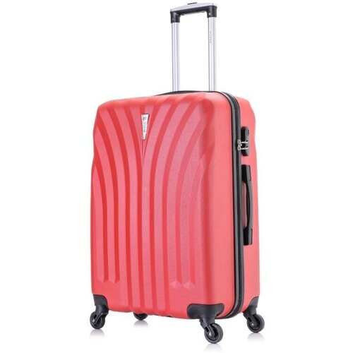 Чемодан L'case, 84 л, размер M, красный