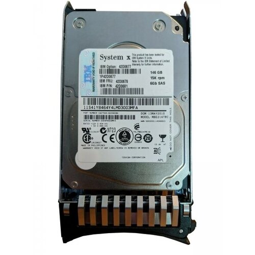 Жесткий диск IBM 42D0677 146Gb 15000 SAS 2,5" HDD