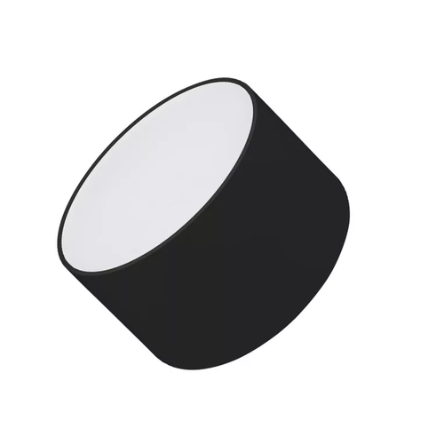 Накладной светильник серии RONDO 12W 3000К черный | Ø120x65mm