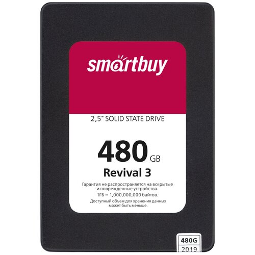 Твердотельный накопитель SmartBuy Revival 3 480 ГБ SATA SB480GB-RVVL3-25SAT3