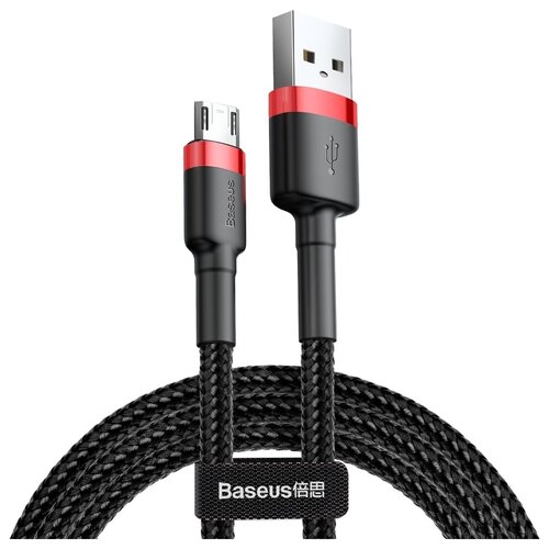 Кабель Baseus carfule USB - Micro 1.5A 2 м Красный + черный (CAMKLF-C91)