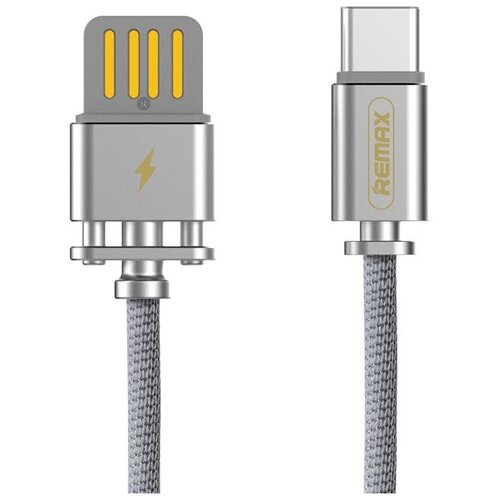 Кабель Remax Dominator USB - USB Type-C (RC-064a), 1 м, серебристый