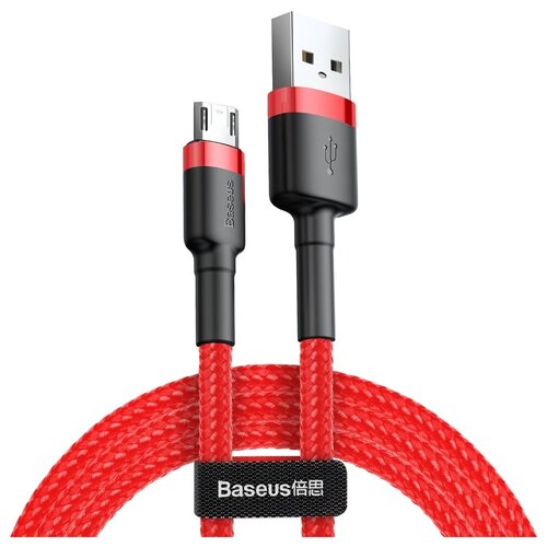 Кабель Baseus carfule USB - Micro 1.5A 2 м Красный + Черный (CAMKLF-C09)