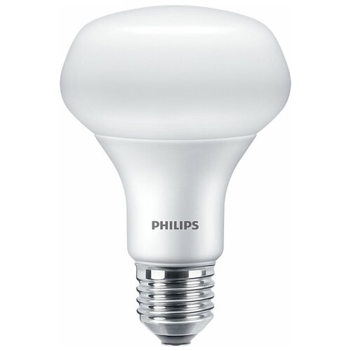 Лампа светодиодная Philips Essential LED 2700К, E27, R80, 10 Вт, 2700 К