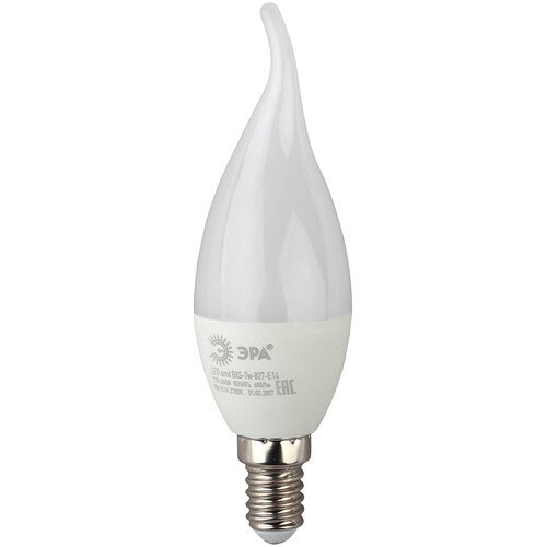 Лампа светодиодная ЭРА Б0027967, E14, BXS, 5 Вт, 2700 К