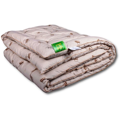 Одеяло AlViTek Овечья шерсть-Стандарт, всесезонное, 200 x 220 см, коричневый