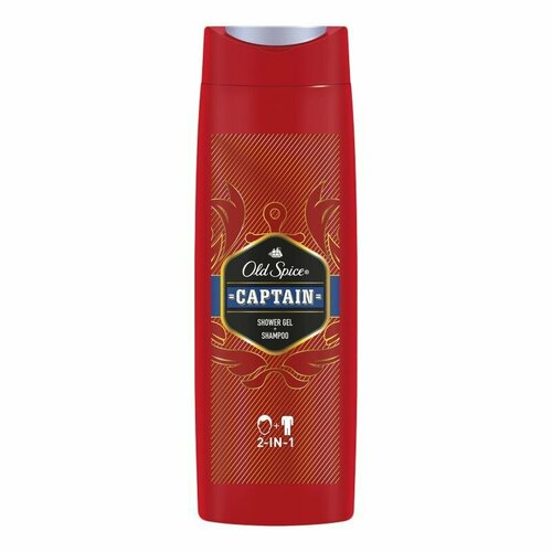 Old Spice Шампунь + Гель для душа Captain 400 мл